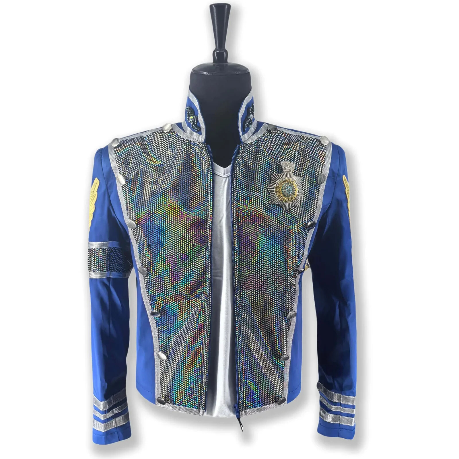 King Style Costumes Michael Blue Jacket Blood On The Dance Floor ...