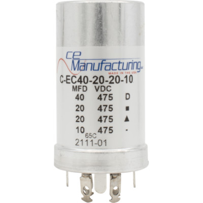 Capacitor, CE Mfg., 475V, 40/20/20/10µF | eBay