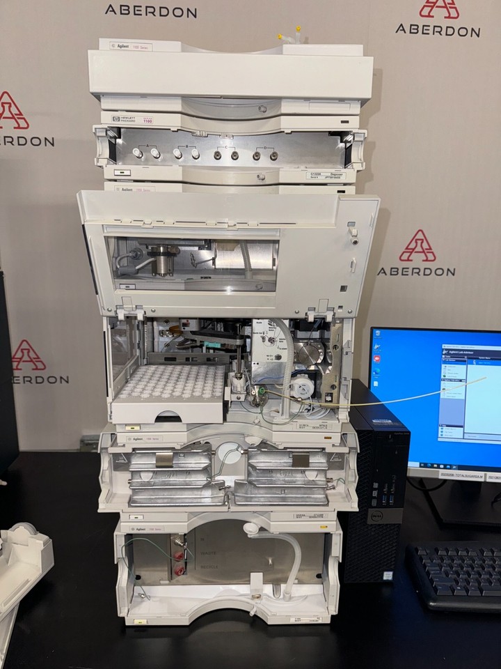 Agilent 1100 Series HPLC Pump Autosampler RID Detector Column Oven ...