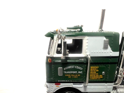 DCP 1/64 SCALE PETERBILT 352 CABOVER, GREEN & WHITE, SILVER FRAME | eBay