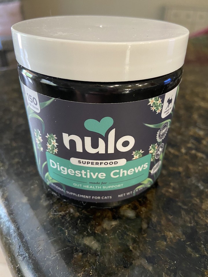 Nulo Superfood Digestive Chews CAT gut Health Support Supplement 150 ...