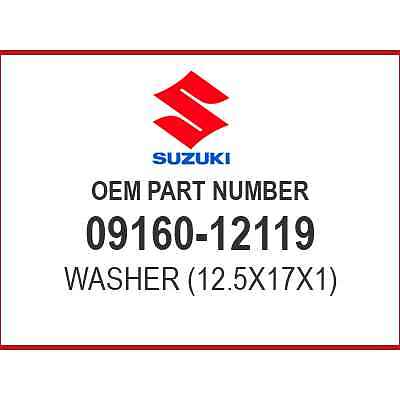 Suzuki WASHER(12.5X17X 09160-12119 OEM NEW | eBay