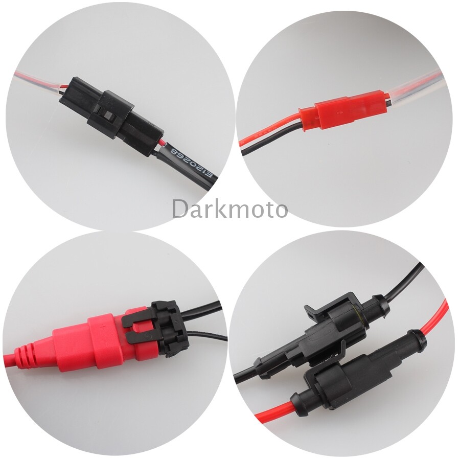 Headlight Assembly Amber Angel Red Devil Eye Projector For Honda ...