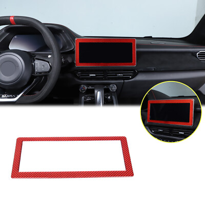 Red Carbon Car Navigation GPS Frame Sticker Styling Trim For Lotus ...