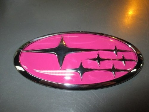 Subaru Forester SJG/SJ5 type CUSTOM 6 stars pink emblem front & rear ...