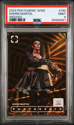 Sherri Martel 2024 WWE Photogenic Wedges /49 PSA Mint 9 POP 1 NONE ...