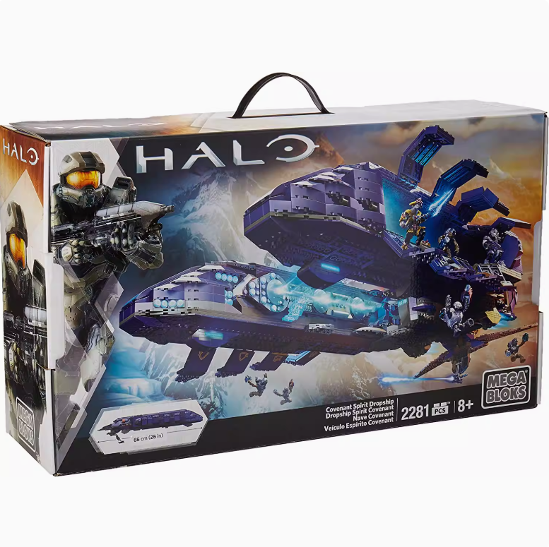 Mega Bloks Halo Covenant Spirit Dropship Exclusive DPJ95 Set Last One ...