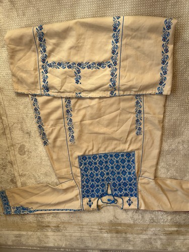 Vintage Palestinian Traditional Thobe- Hand-Embroidered Arabic Dress | eBay