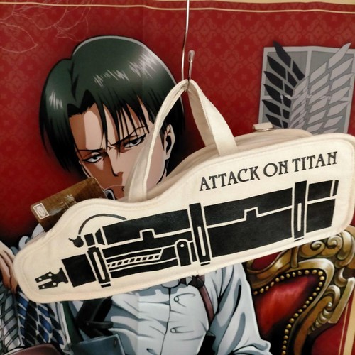 Shingeki no Kyojin Attack on Titan Levi USJ Ltd. Die-cut Bag 15.74x4 ...