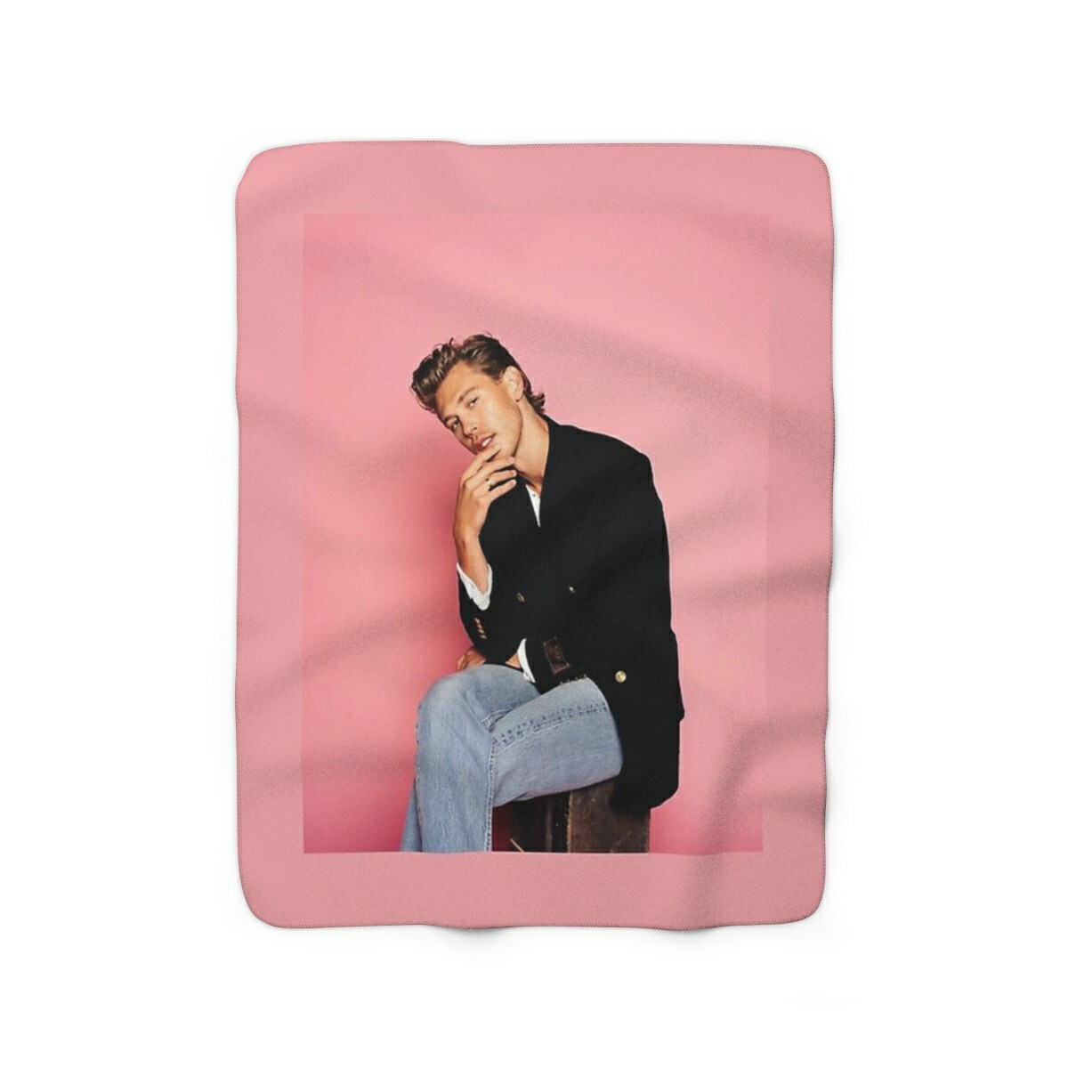 Austin Butler Pink Sherpa Fleece Throw Blanket | Austin Butler Pink ...