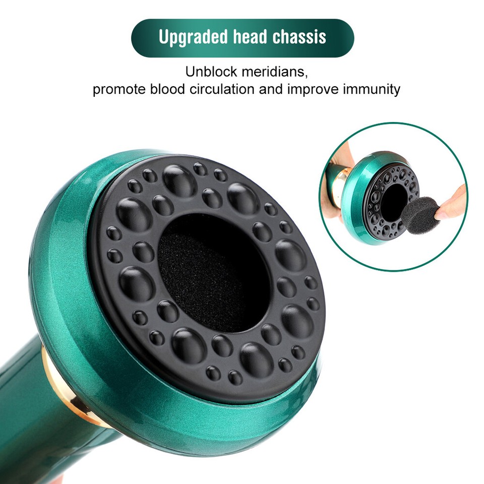 Electric Vacuum Cupping Massager Body Guasha Scraping Fat Burning Anti ...