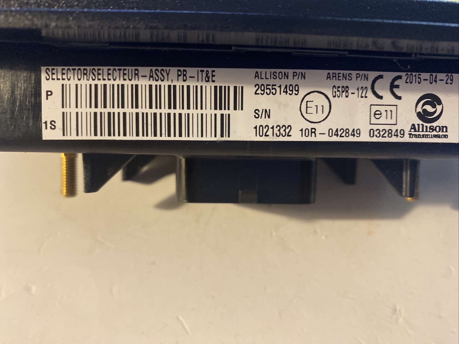 Allison Transmission Part Number 29551499 for sale online | eBay