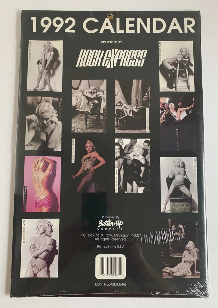 Madonna 1992 Calendar