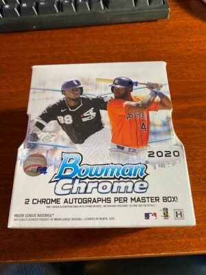 2020 Bowman Chrome Baseball Factory Sealed Hobby Box with 2 Autographs ...