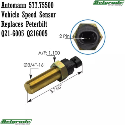 Automann 577.75500 Vehicle Speed Sensor Replaces Peterbilt Q21-6005 ...