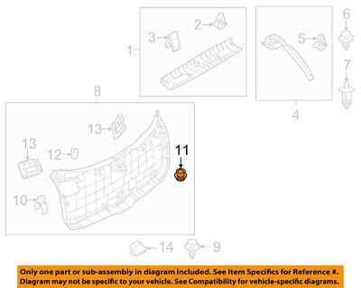 MAZDA OEM 13-15 CX-5 Liftgate Tailgate-Lower Gate Trim Fastener ...