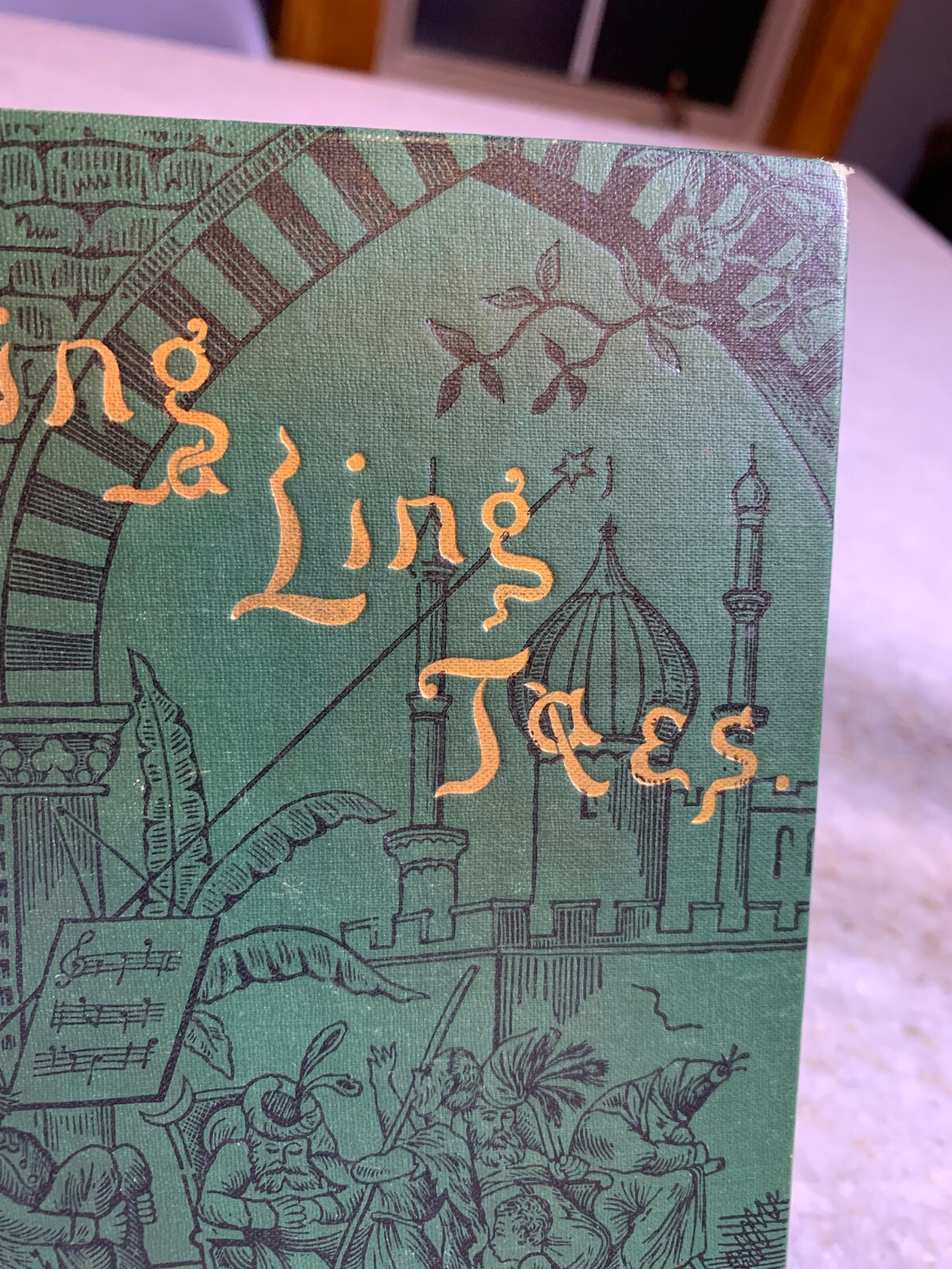 Antique Victorian Gold Gilded Embossed Hardcover Book Ting A Ling Toes ...