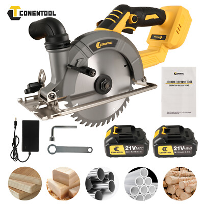 165MM Cordless Circular Saw Brushless Electric Wood Cutter 6900RPM with ...