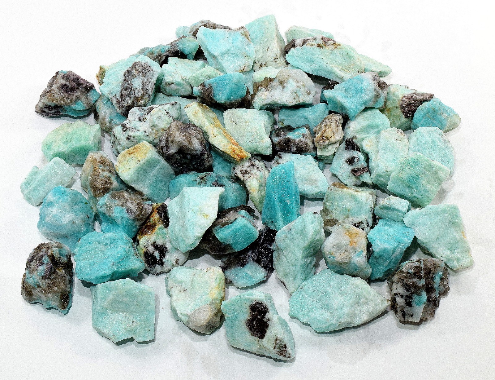32oz Blue Green Amazonite Rough Raw Feldspar Gemstone Crystal Mineral ...