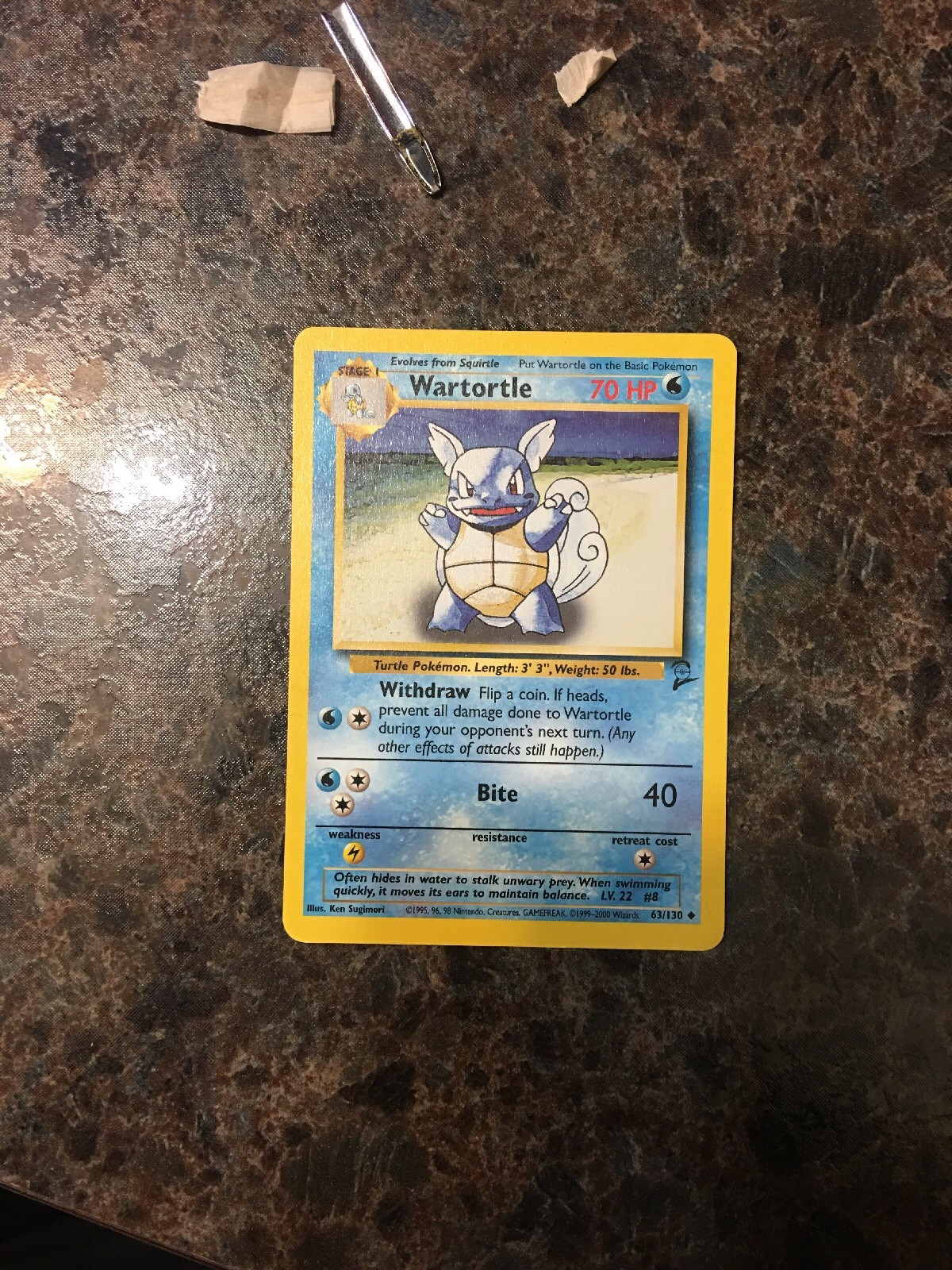 Wartortle Pokemon Card | eBay