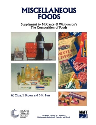 Miscellaneous Foods: Supplement To The Composition Of Foods ...