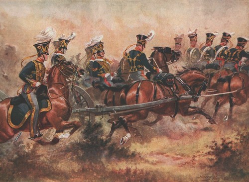 Harry Payne military art Postcard British Royal Horse Artillery, c.1832 ...