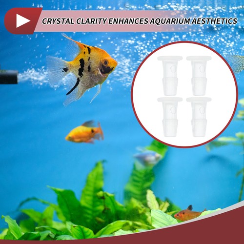 Plastic Hose Barb Fitting 1/8" Barb Pipe Connector Aquarium PP Clear 4 ...