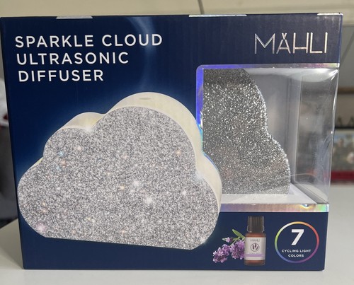 New Mahli Sparkle Cloud Ultrasonic Diffuser with Essential Oil and LED ...