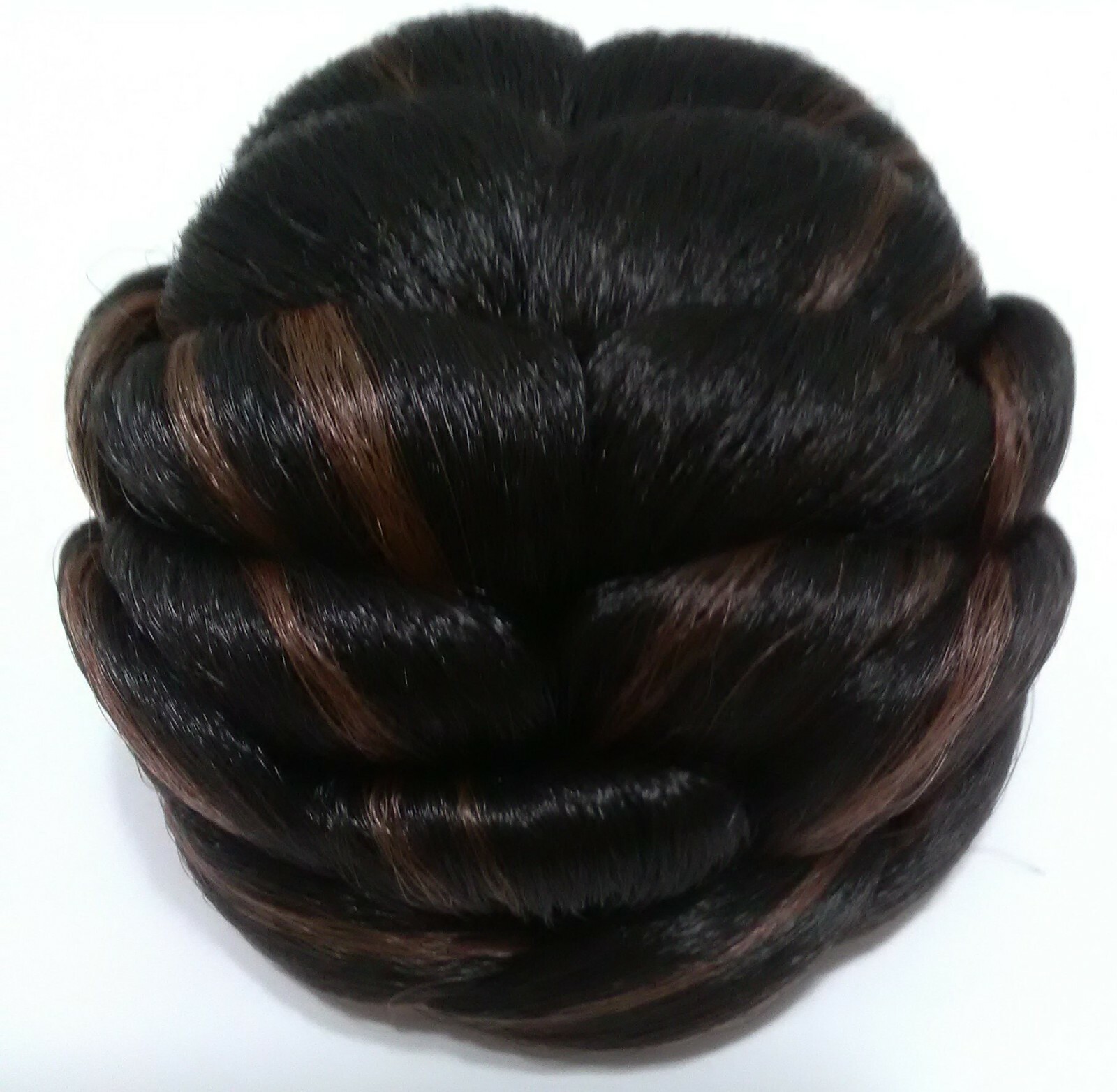 #1B/30 hair dome piece bun chignon wiglet SP 695019013709 | eBay