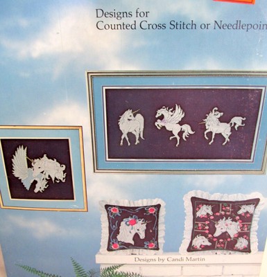 Something Special Cross Stitch Leaflet Pattern Pegasus Unicorn Candi ...