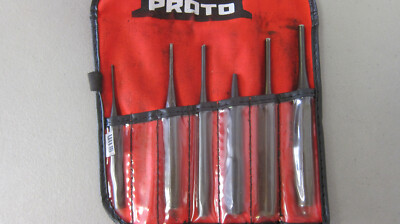 PROTO 5 PC ROLL PIN PUNCH SET, Cloth Bag - FREE SHIPPING | eBay