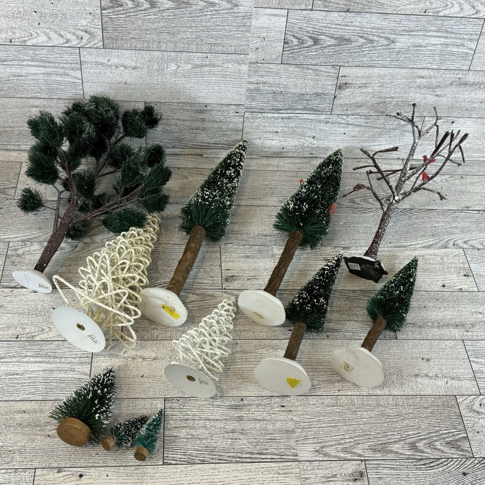 Department 56 Trees Lot Bare Branch Frosted Fir Jack Pine Christmas ...