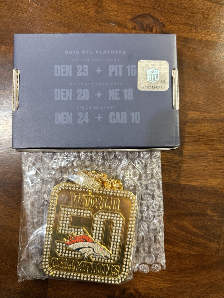 Denver Broncos Super Bowl 50 10th Anniversary Chain and Box Unopened | eBay