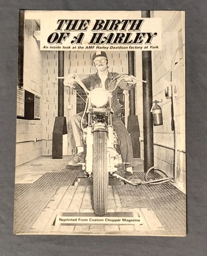 The Birth Of Harley Davidson Reprinted From Custom Chopper Magazine 3pg ...