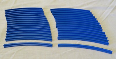 Lego Blue Train Track 36 Curved Pieces - Vintage MOC Parts | eBay