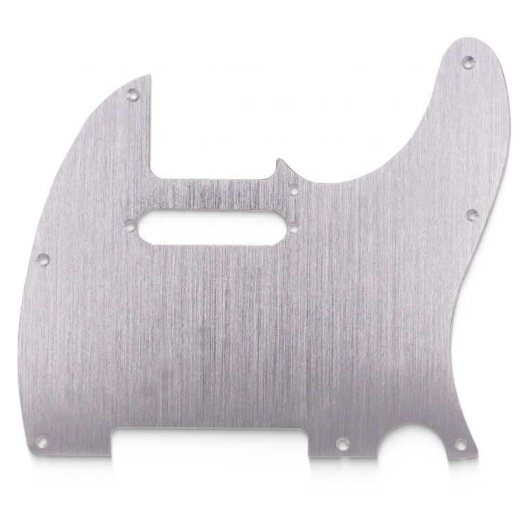 ANODIZED BRUSHED ALUMINUM Pickguard for 8-Hole Fender USA/MIM ...