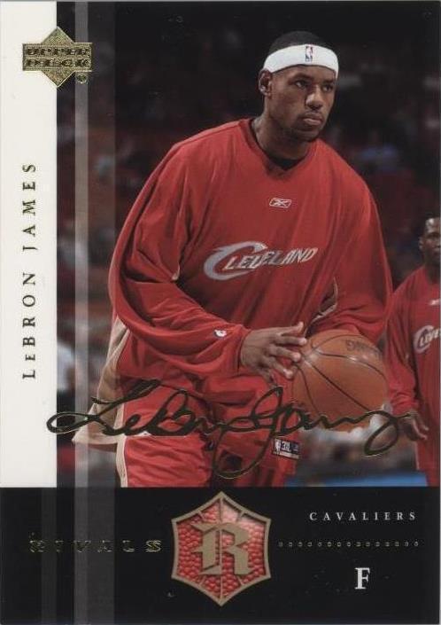 2004-05 UD Rivals - LeBron James #2 Gold Facsimile Signature for sale ...