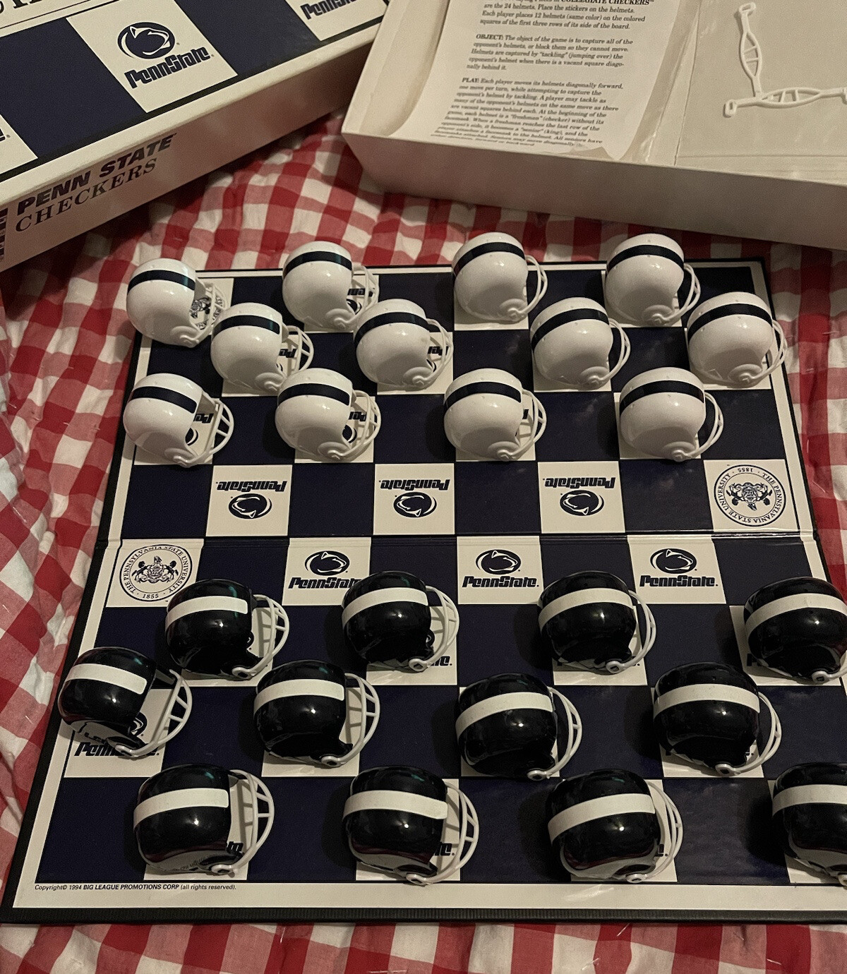 Penn State Checkers Game Nittany Lions Collectable Vintage 1994 ...
