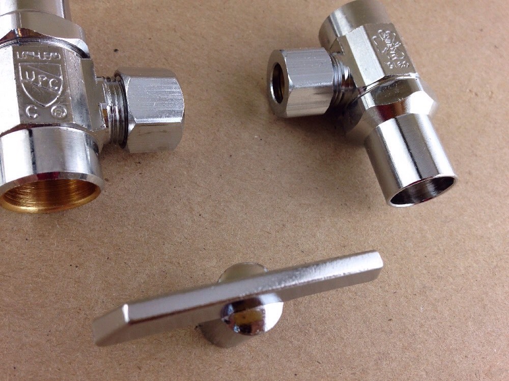 (25) McGuire LF175LK Flexible Lavatory Loose Key Supply Kit Chrome 1/2 ...