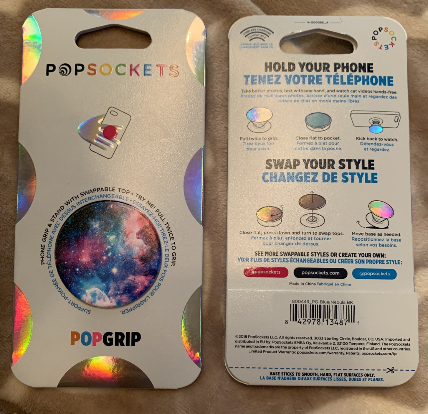 PopSocket Collapsible Single Grip & Stand Universal Phones and Tablet ...