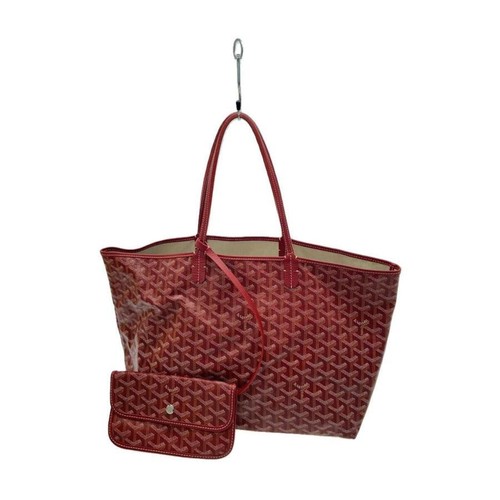 ys37 Goyard Saint Louis Pm/With Pouch/Tote Bag/Red/Allover Pattern | eBay