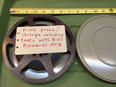 ORIGINAL VINTAGE USAF TEST FILM REEL F-105 PROBE REFUELING WITH B-50 ...