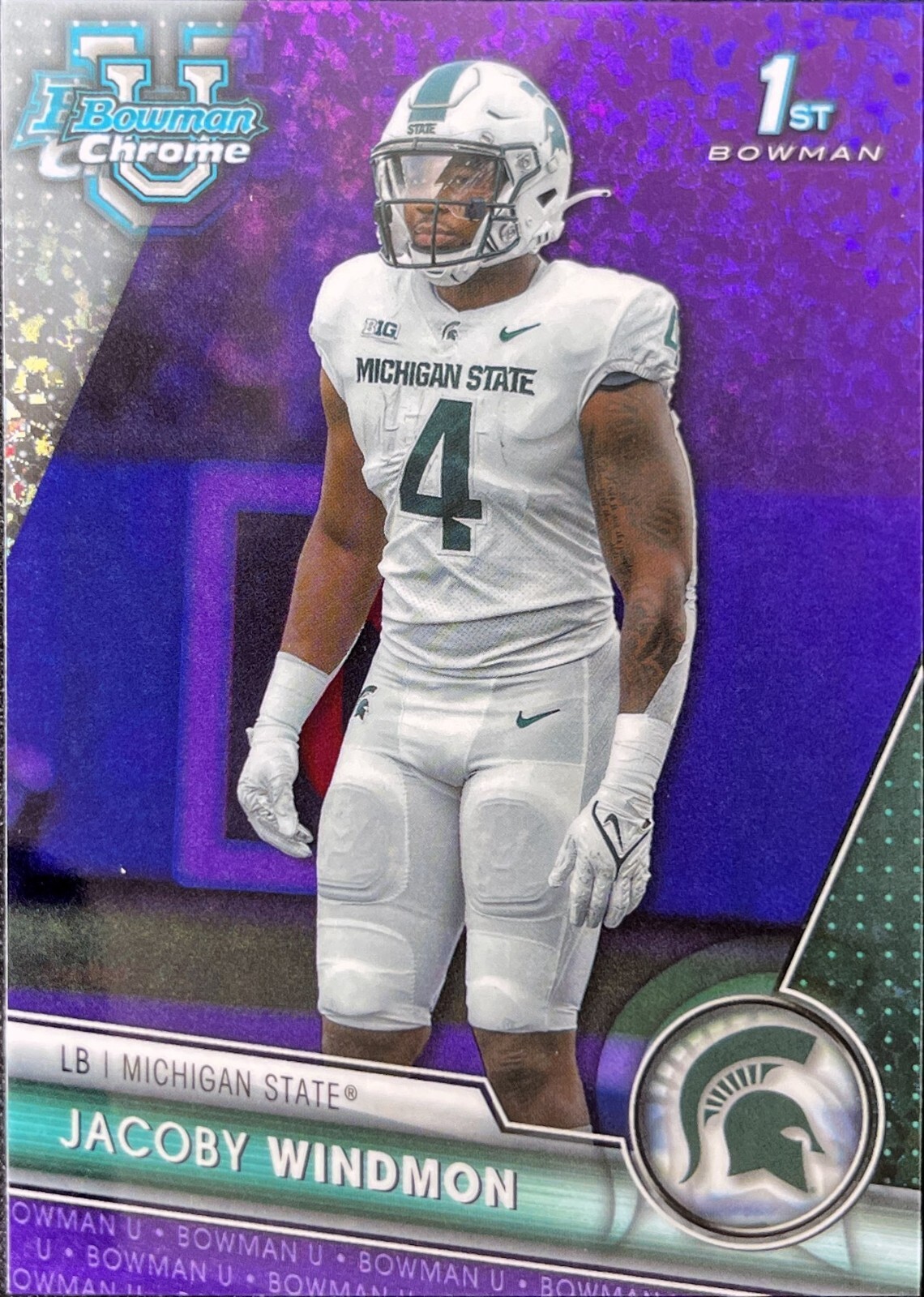 2023 Bowman Chrome University Purple Diamond Refractor SP 210/399 ...