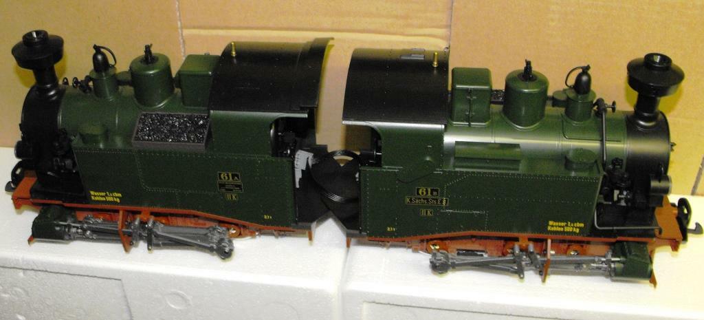 LGB Loco Saxon Class I IK model Steam loco 0-4-0+0-4-0,G-Gauge LGB ref ...