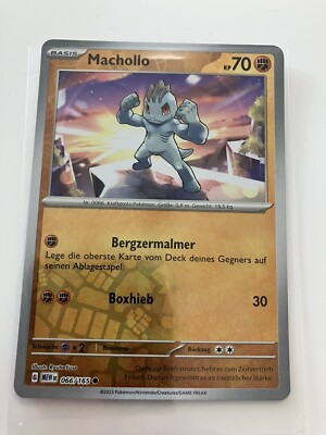 Pokemon Karte Machollo 066/165 Reverse Holo 151 DE | eBay.de