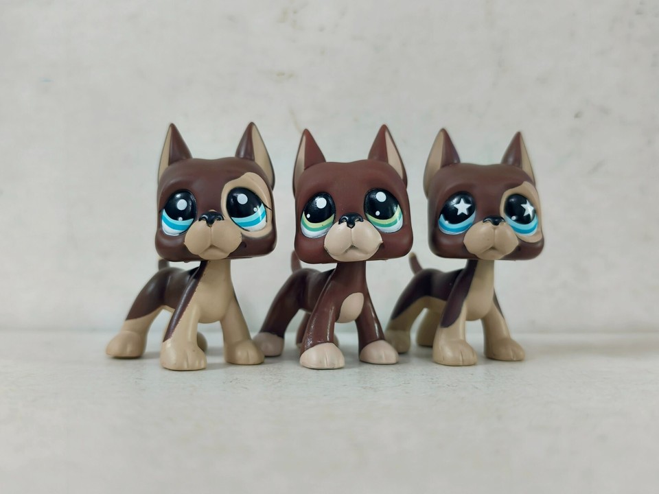 3pcs/lot Littlest Pet Shop toy LPS Great Dane Dog #1519 #817 Kid Toy | eBay