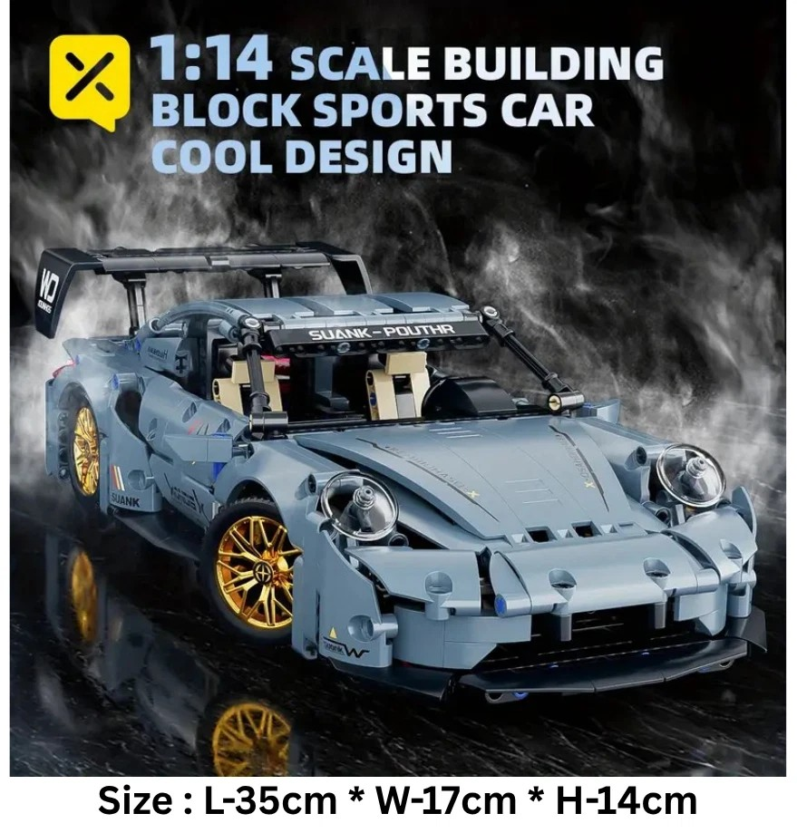 PORSCHE Building Blocks Technic Race Car New 911 | eBay UK