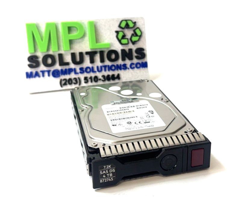 HPE 4TB 7.2K 12Gbps 3.5 Large Form Factor (LFF) Disk Drive 872493-001 ...