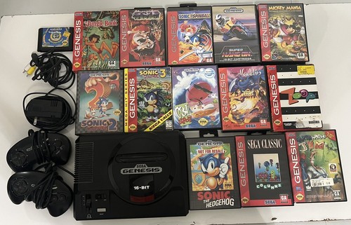Sega Genesis Model 1 High Definition Console System Bundle With 14 ...