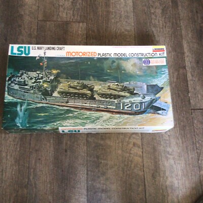 Lindbergh Motorized LSU U.S. Navy Landing Craft Model #7407M Open Box ...